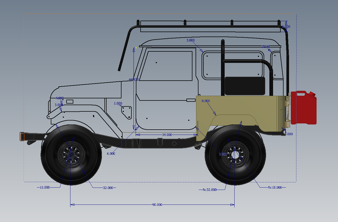 A lot of people have been asking for this, CAD model for FJ40 frame ...